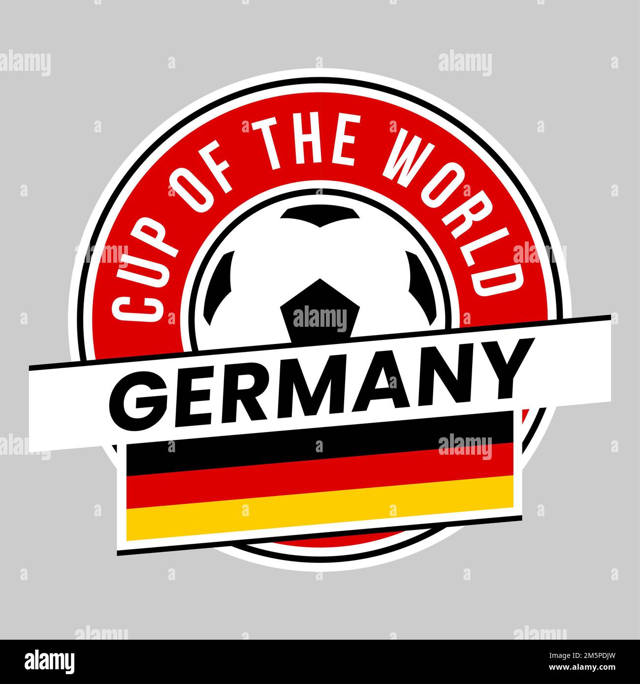 Illustration of Germany Team Badge for Football Tournament Stock Photo ...