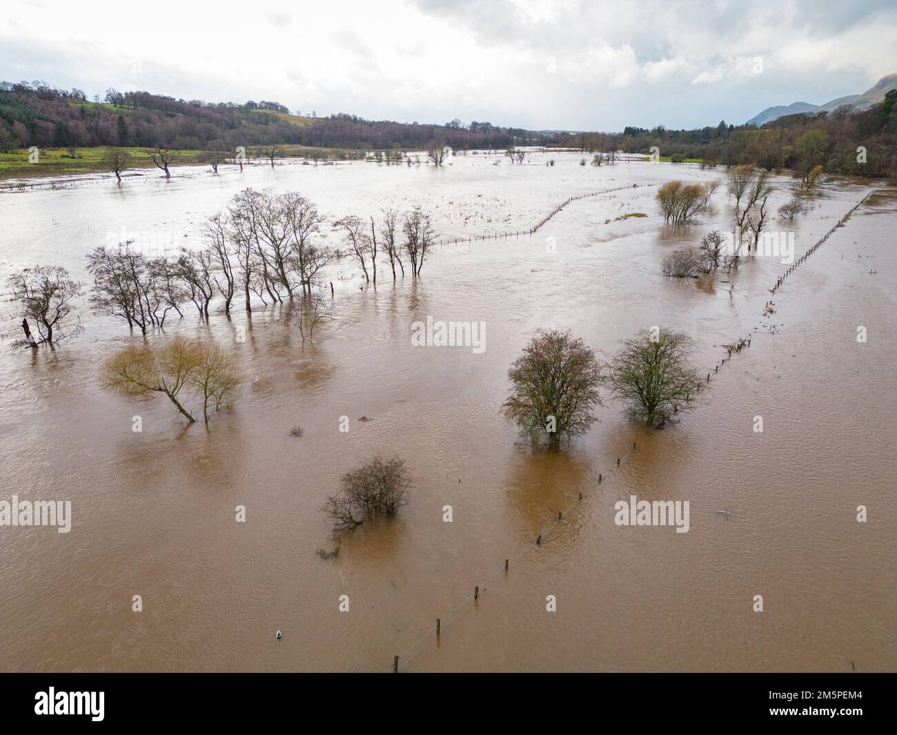 Tillicoultry, Scotland, UK. 30th December 2022. Heavy overnight rain ...