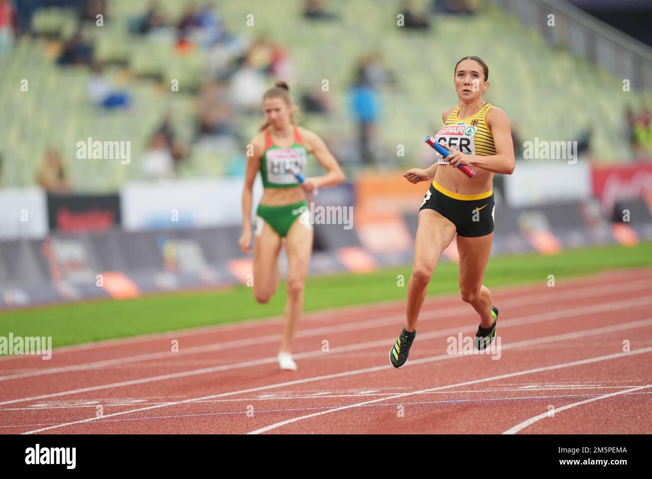 Women's 4x100 relay race Gold Medal (Rebekka Hasse). European ...
