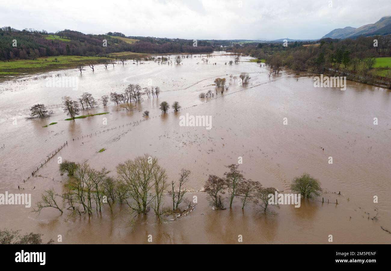 Tillicoultry, Scotland, UK. 30th December 2022. Heavy overnight rain ...