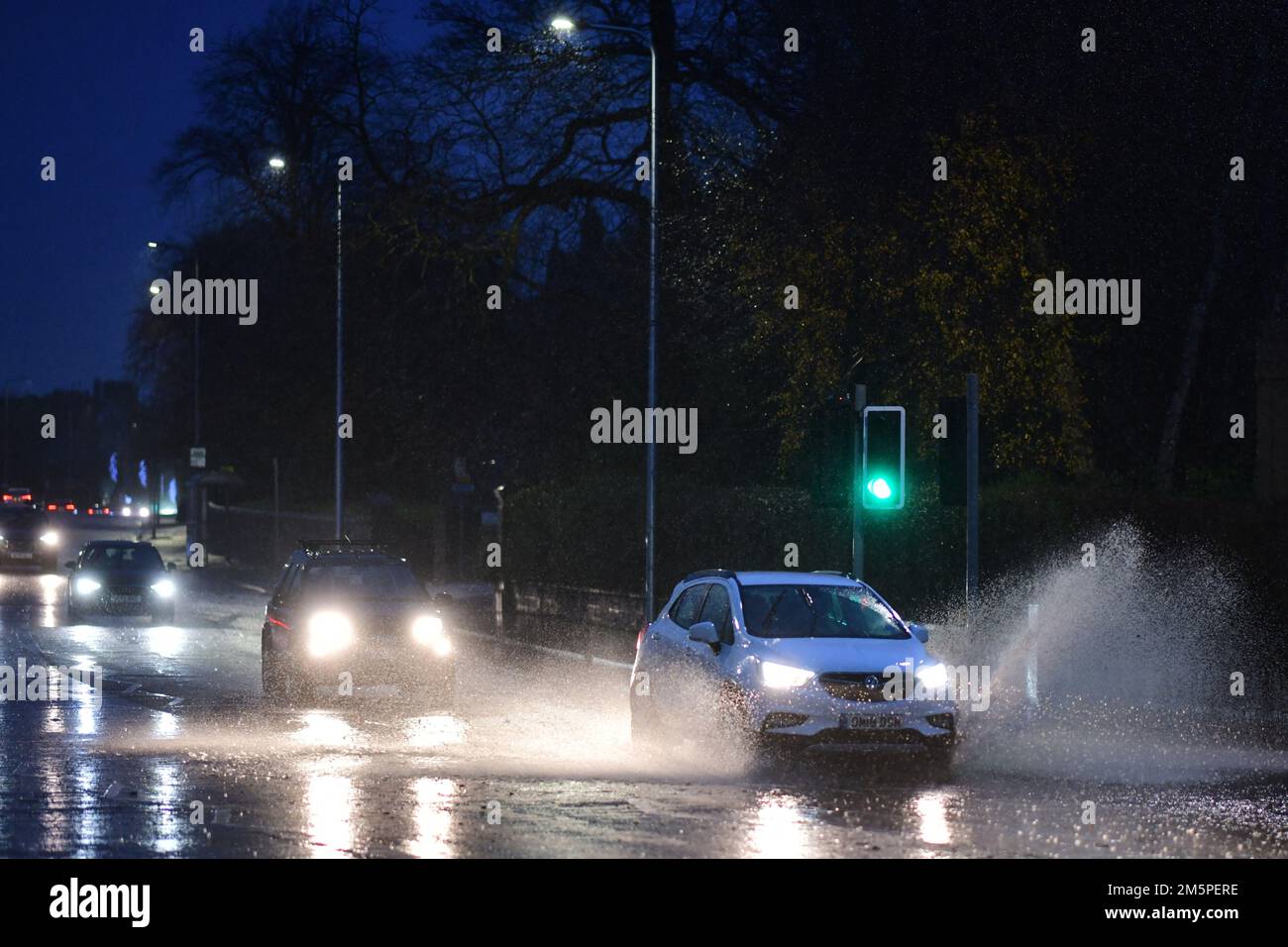 Edinburgh Scotland, UK 30 December 2022. WEATHER: Heavy rain causes ...