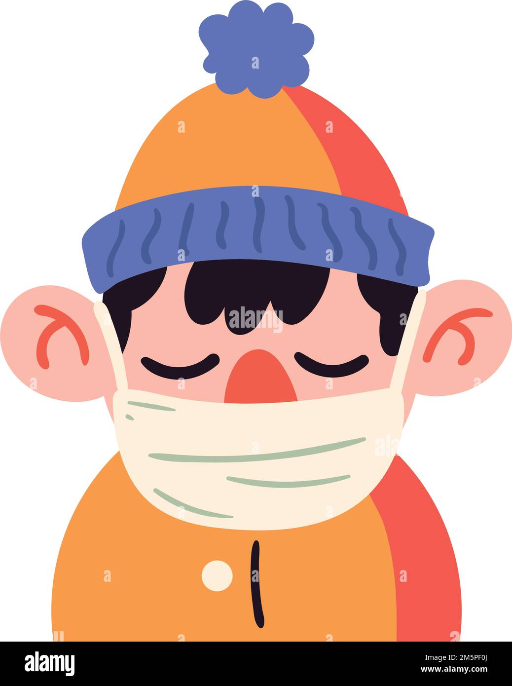 man sick with face mask Stock Vector Image & Art - Alamy