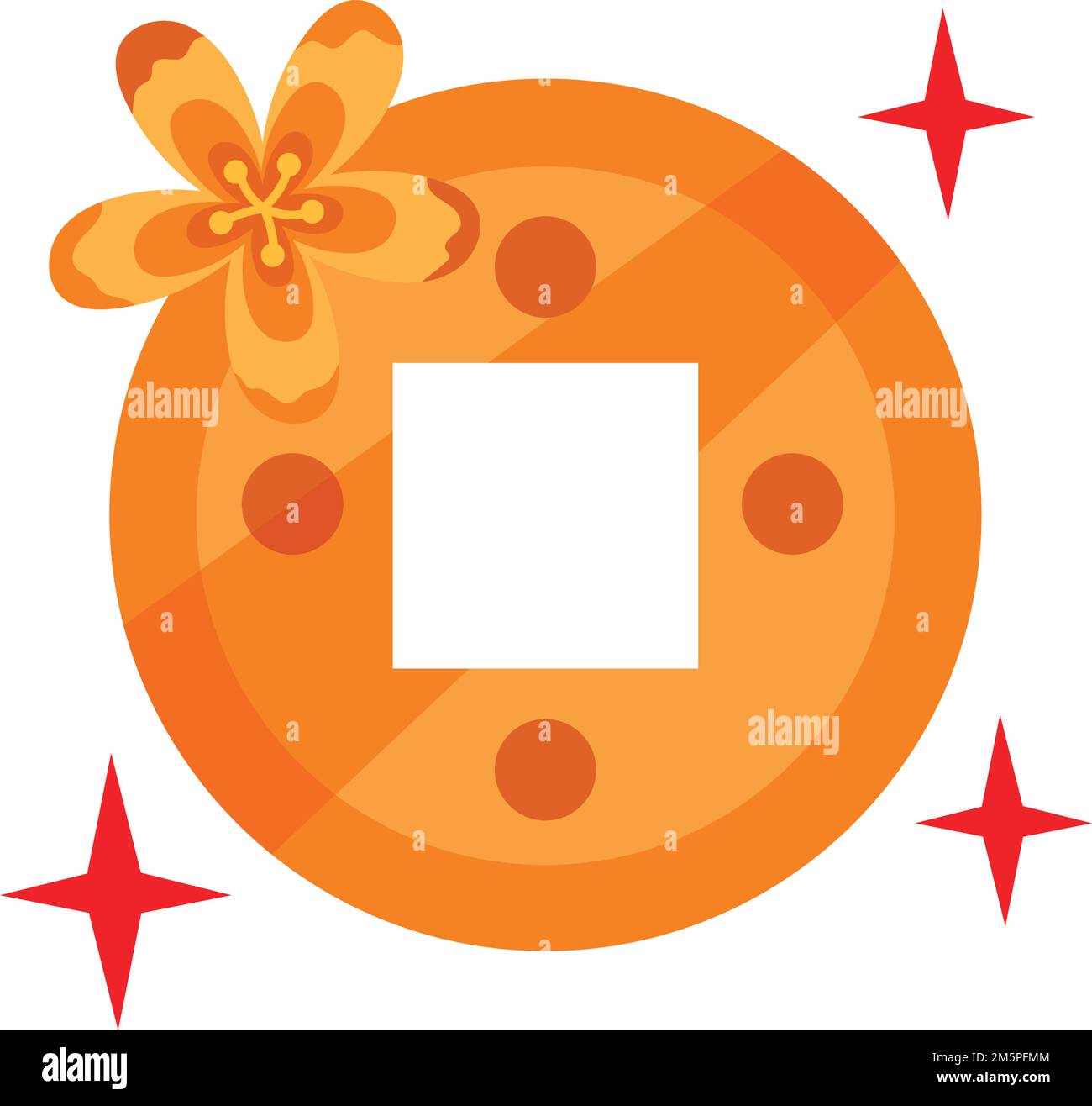 golden chinese coin Stock Vector Image & Art - Alamy