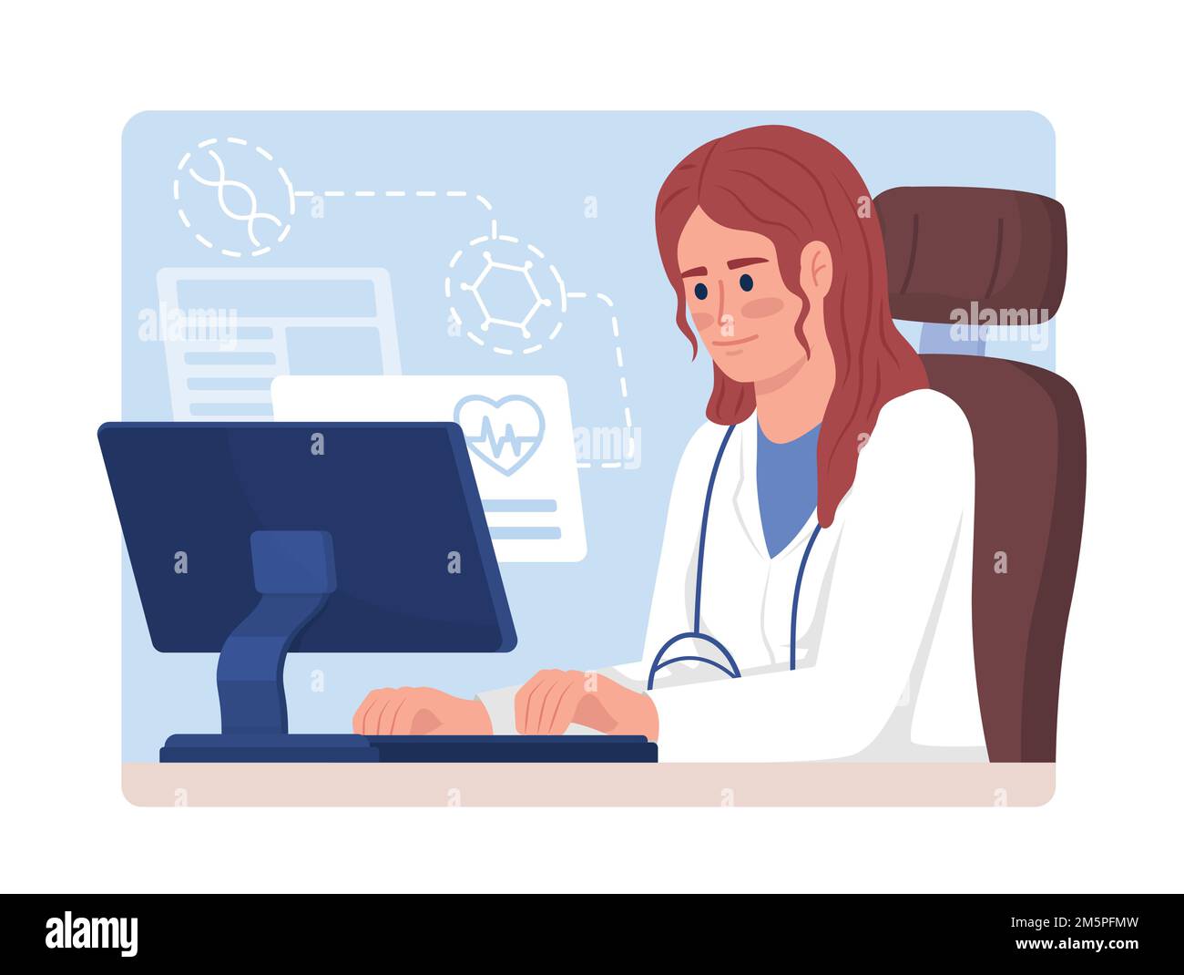 Telemedicine concept computer Stock Vector Images - Alamy