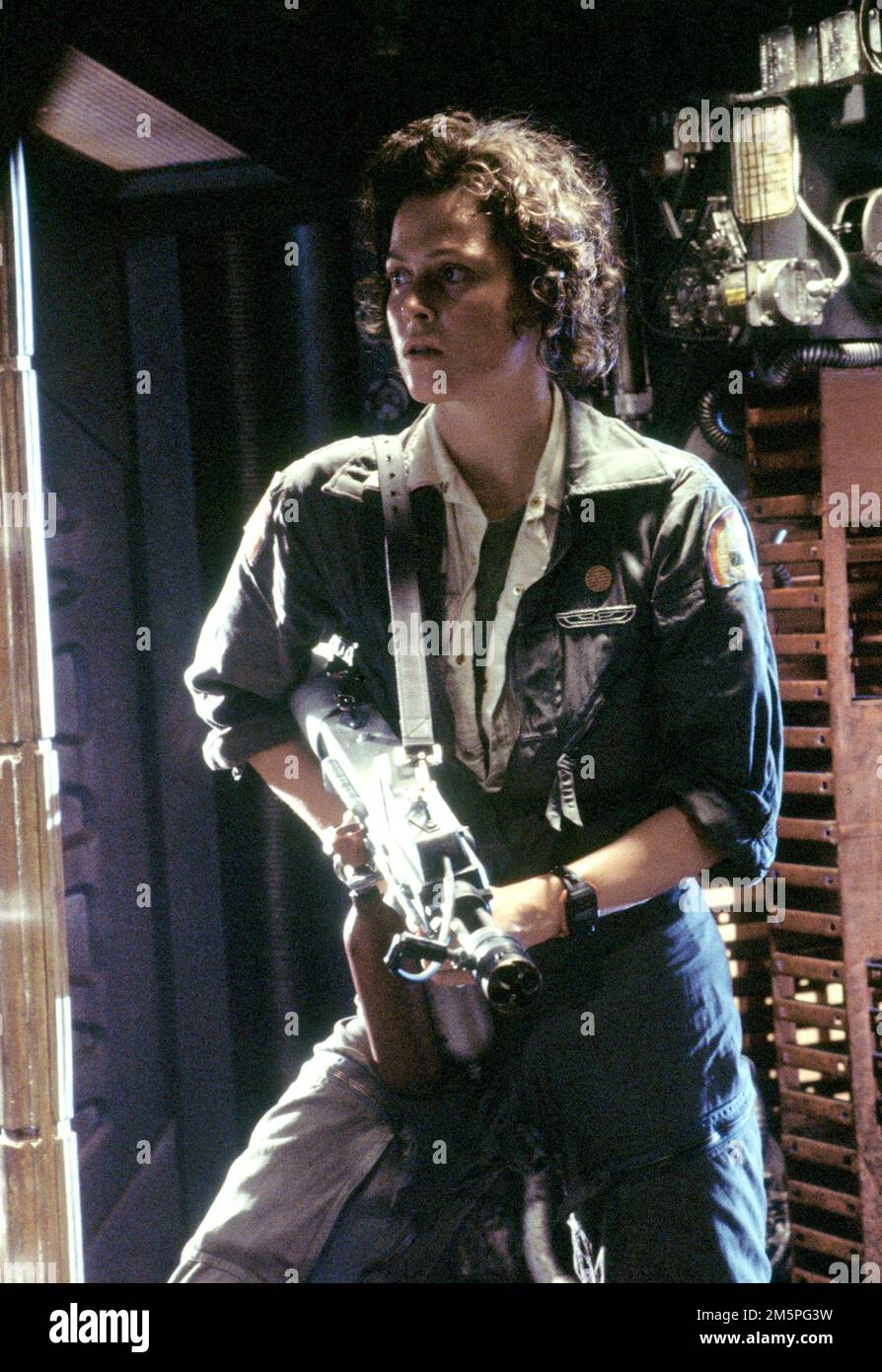 Alien Ripley Sigourney Weaver Stock Photo - Alamy