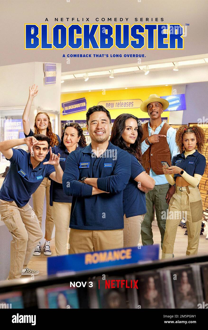 Blockbuster TV show poster Stock Photo - Alamy