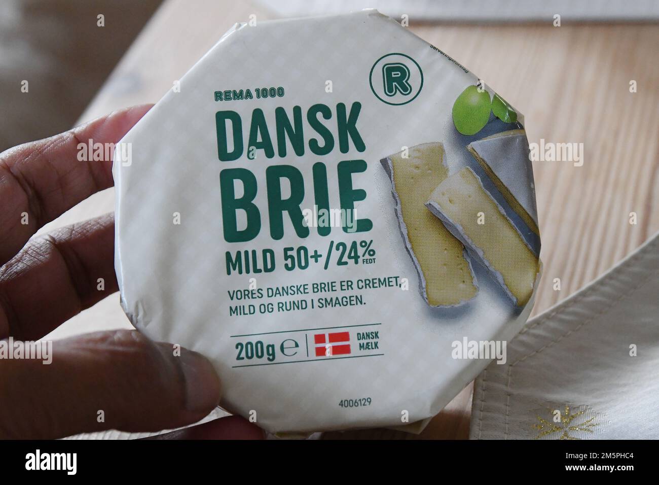 Copenhagen/Denmark/30 December 2022/Danish brei cheese for breakast ind ...
