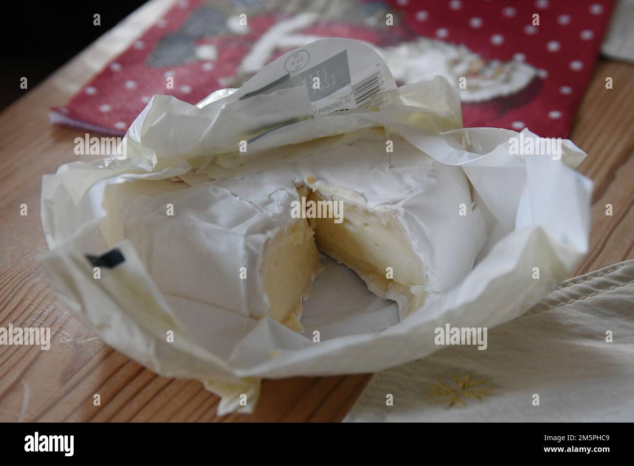 Copenhagen/Denmark/30 December 2022/Danish brei cheese for breakast ind ...