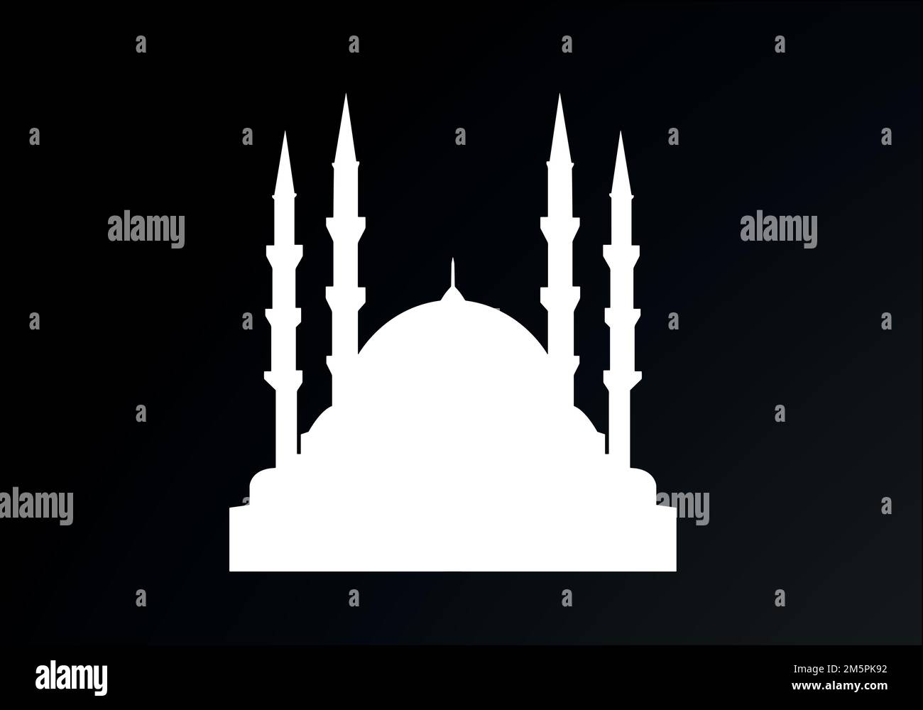 Islamic template, stencil, pattern, grey mosque, icon, isolated on ...
