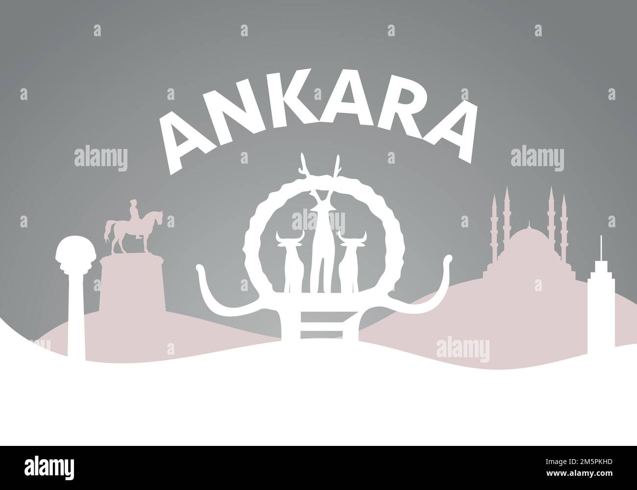 Turkey Ankara vector design. Ankara is capital city of Turkey. Vector ...