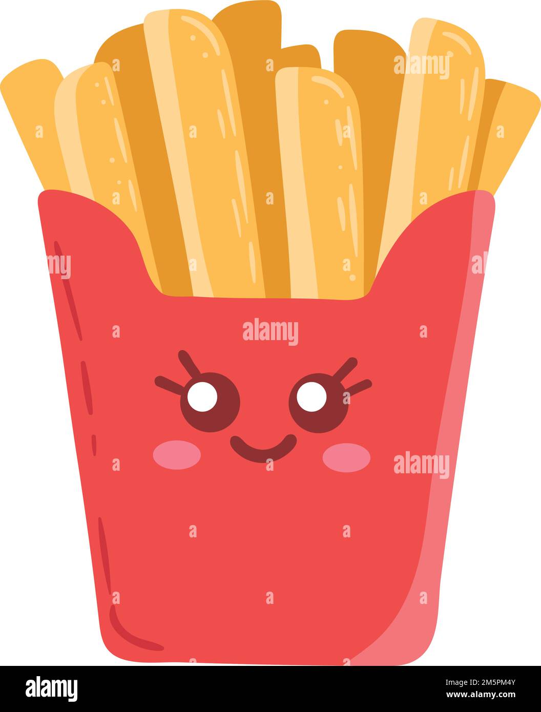 french fries kawaii character Stock Vector Image & Art - Alamy