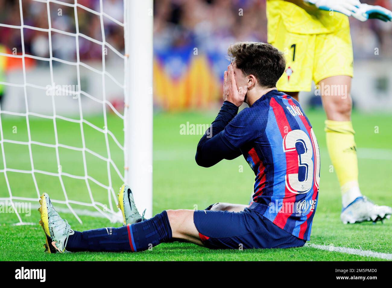 BARCELONA - OCT 9: Gavi in action during the LaLiga match between FC ...