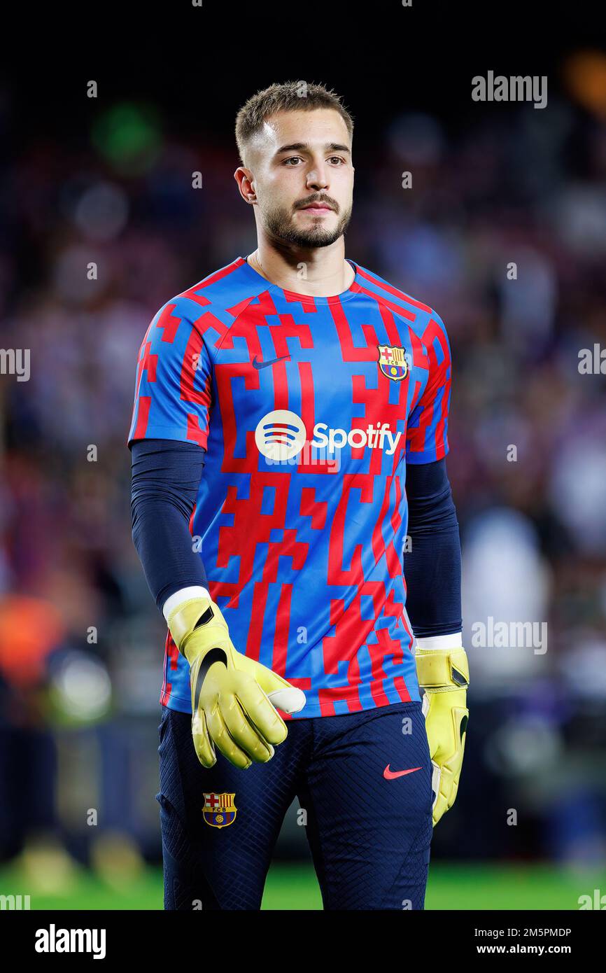 BARCELONA - OCT 9: Arnau Tenas in action during the LaLiga match ...