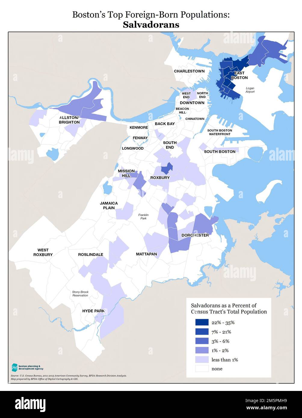 Boston's top foreign-born populations : Salvadorans. "Source: U.S ...