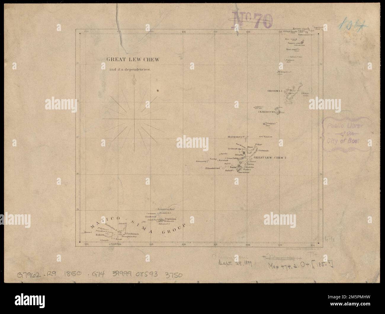 Great Lew Chew and its dependencies. Relief shown by hachures. Appears ...