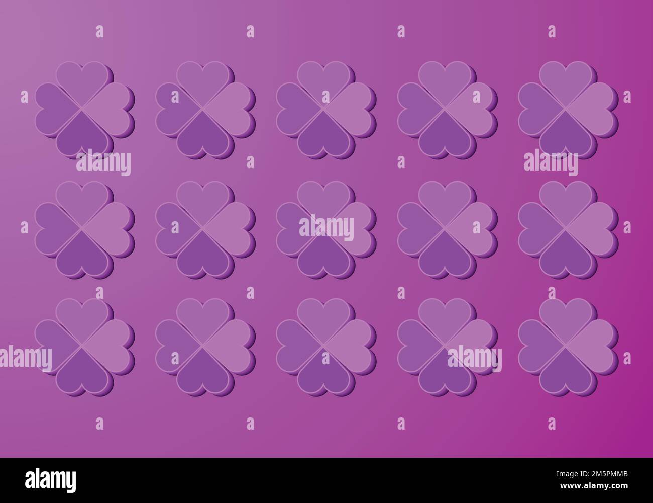 purple heart shaped flower design. Vector illustration Stock Vector ...