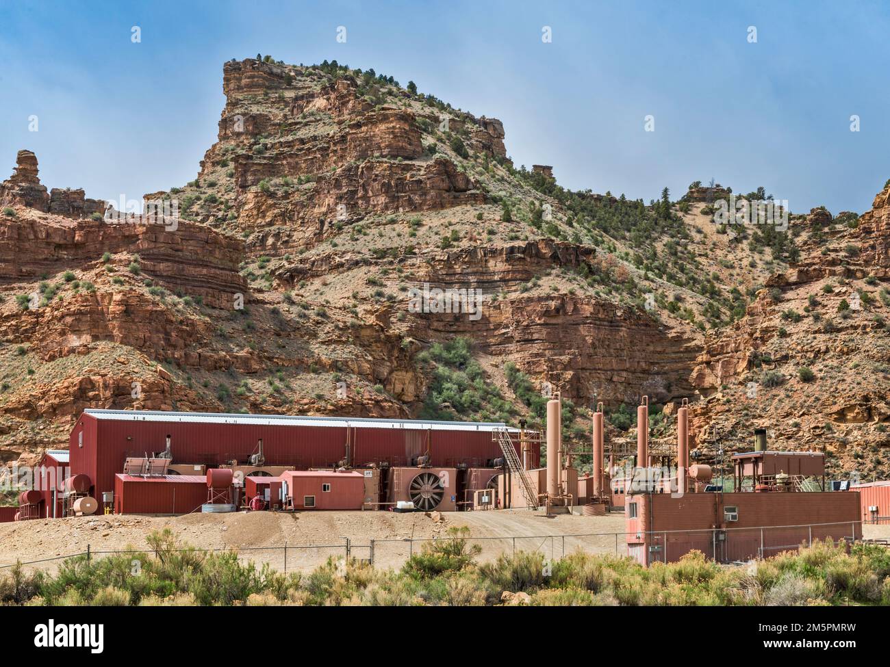 Bill Barrett Corporation natural gas compressor station, at Dry Canyon ...