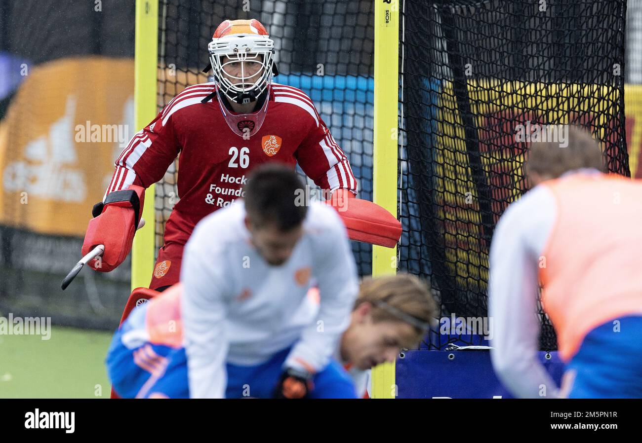ROTTERDAM - Keeper Pirmin Blaak of the Dutch men's hockey team during ...