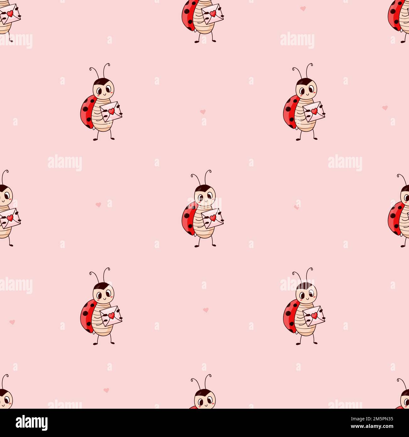 Pink Ladybug Wallpaper
