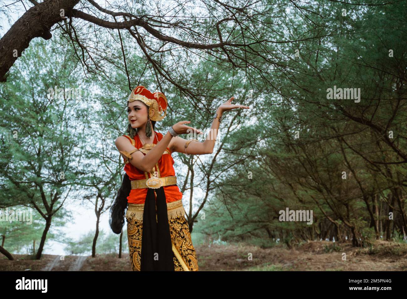 women presenting traditional Javanese dance movements Stock Photo - Alamy