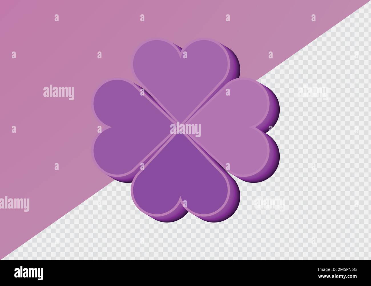 purple heart shaped flower design. Vector illustration Stock Vector ...