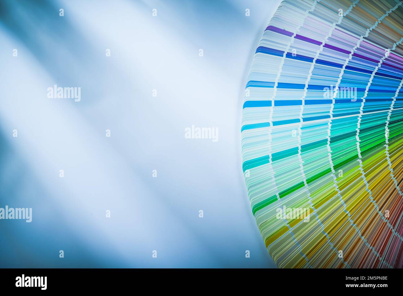 Color palette on white surface top view Stock Photo - Alamy
