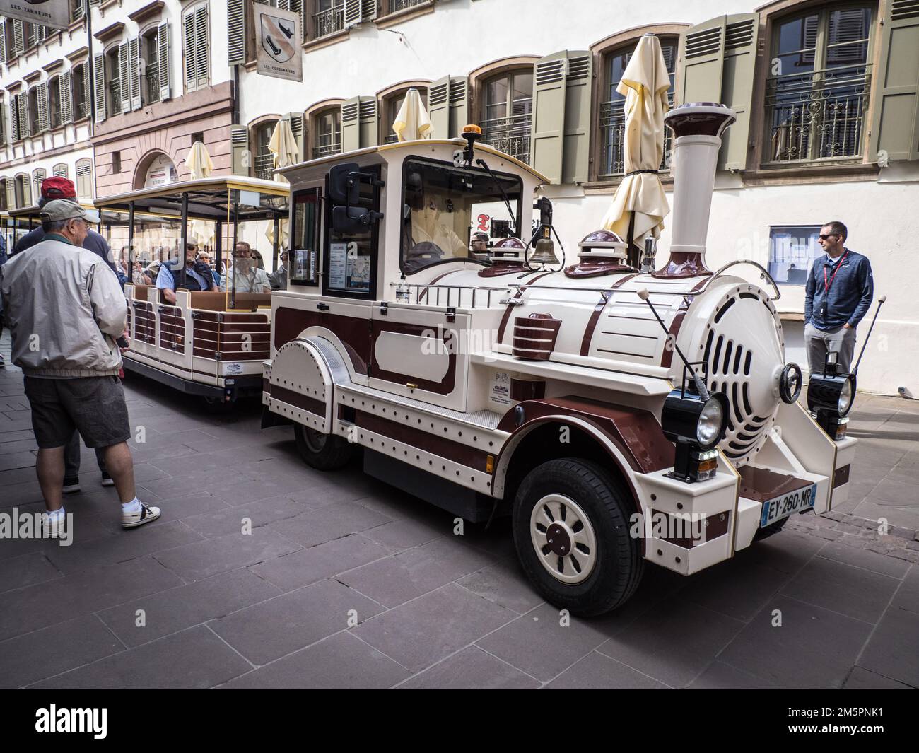 Tourist mini train Strasbourg, France Stock Photo - Alamy