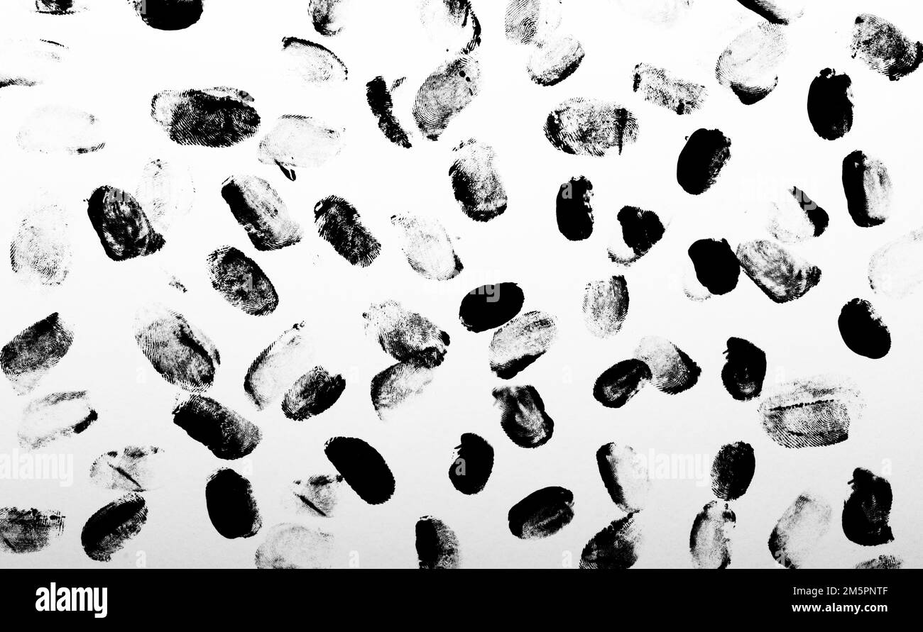 Texture Finger prints, texture black and white Stock Photo - Alamy