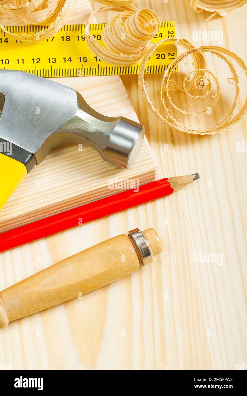 Wooden ruller hi-res stock photography and images - Alamy