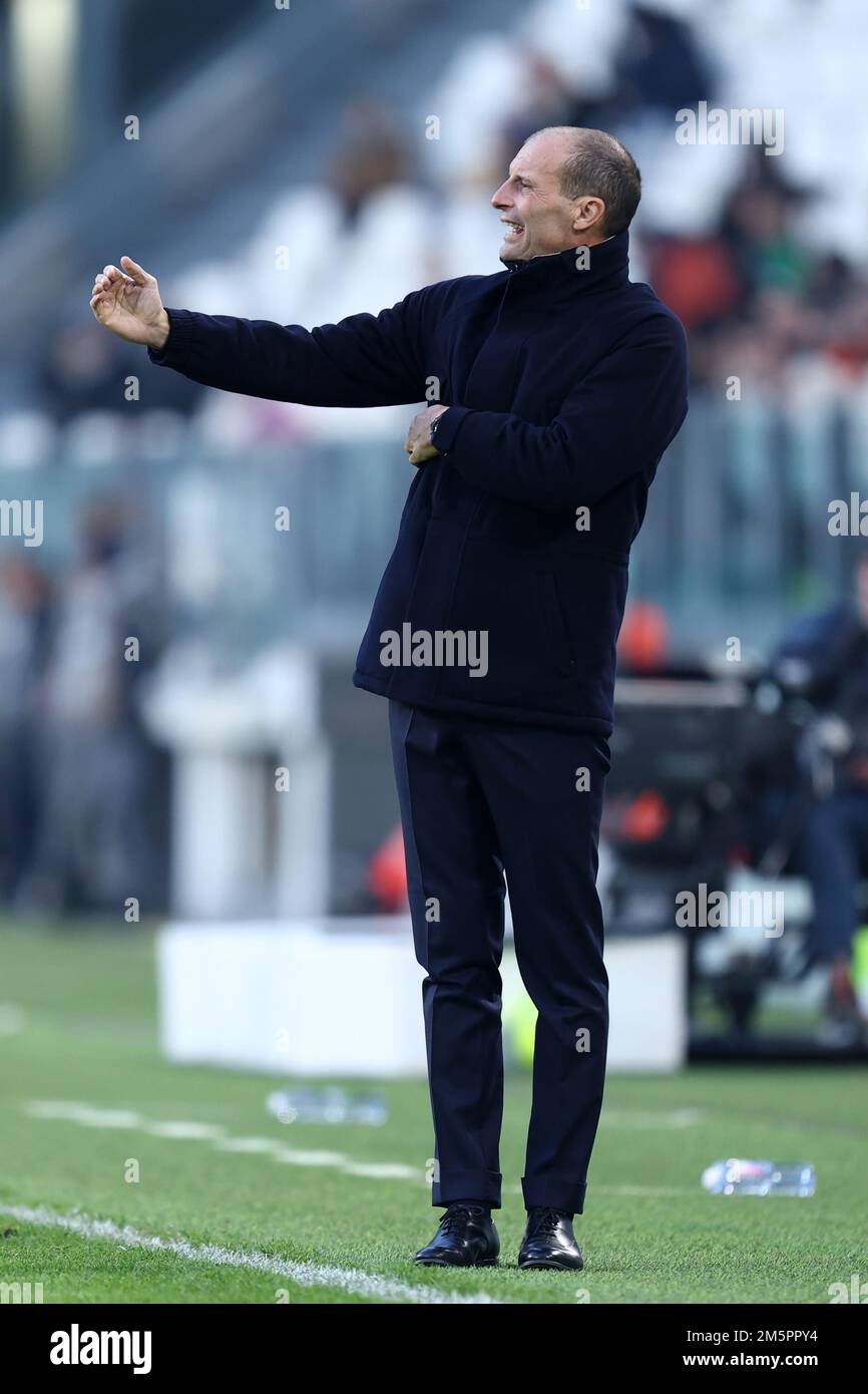 Massimiliano Allegri, head coach of Juventus Fc gestures during the ...
