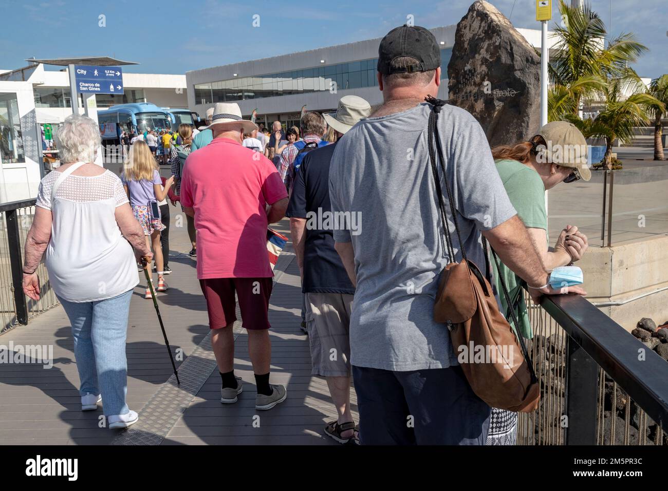 30th December 2022. P&O’s latest ship the180,000 ton Arvia in Arrecife ...