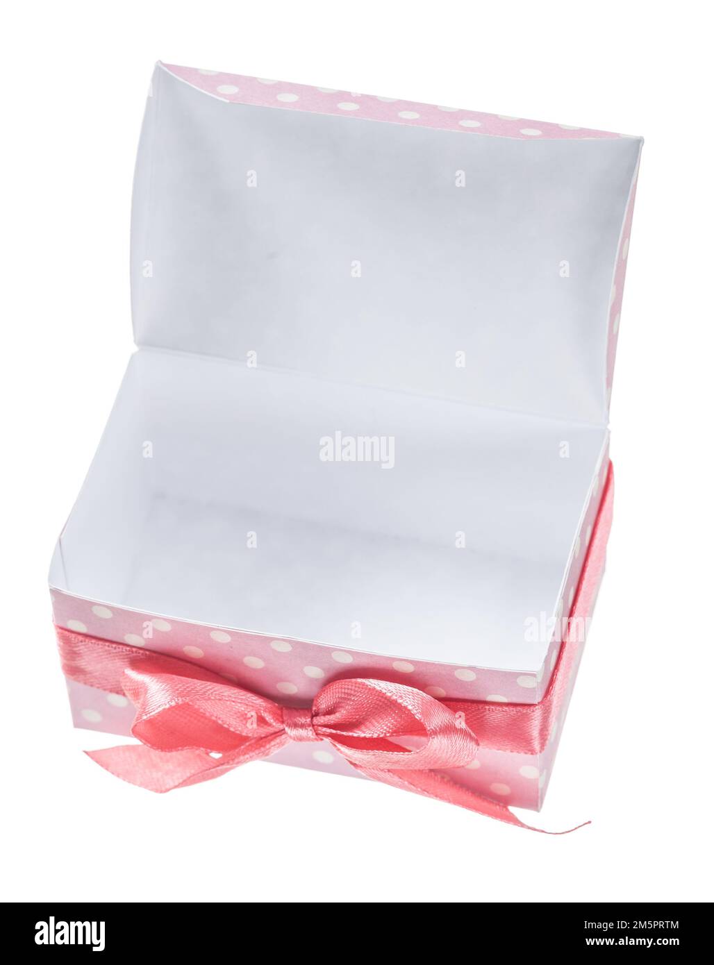 Opened wrapped present box Cut Out Stock Images & Pictures - Alamy