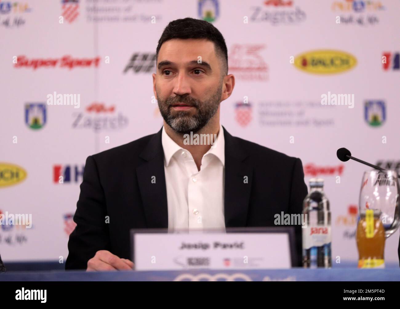 Josip Pavic during press conference of the women’s slalom as part of ...