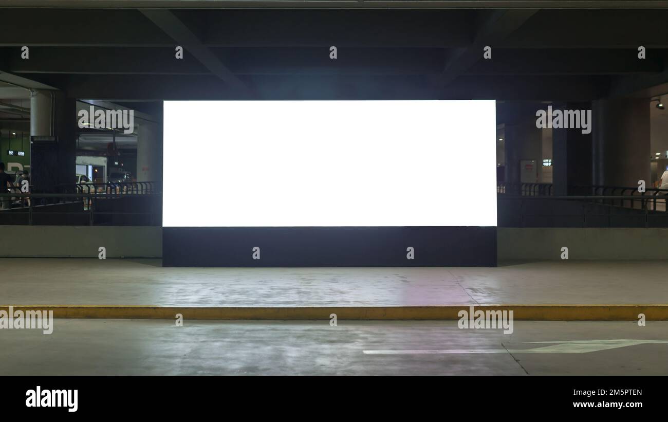 A bright white screen inside a building. Copy space Stock Photo - Alamy