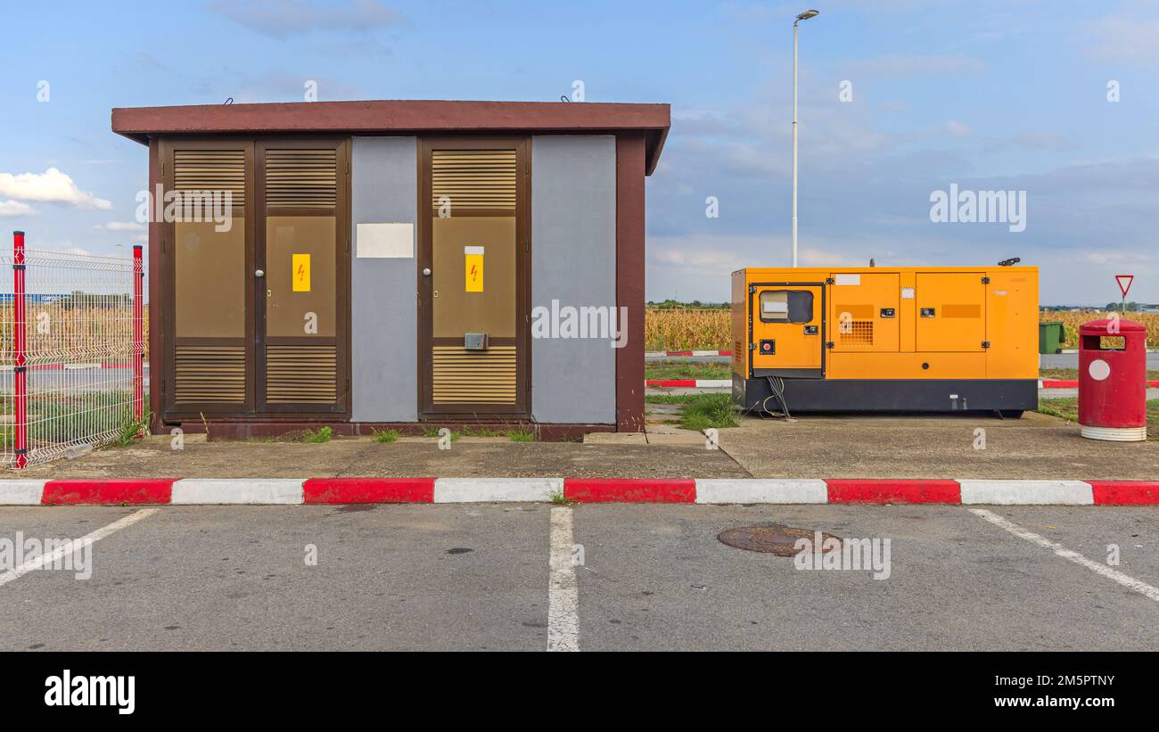 Dual Power Electric Substation With Emergency Diesel Generator Set ...