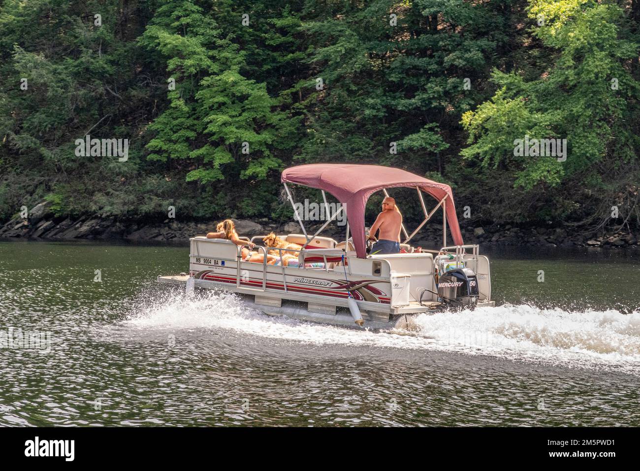 People on a boat cruise on the Connecticut River in Turners Falls ...