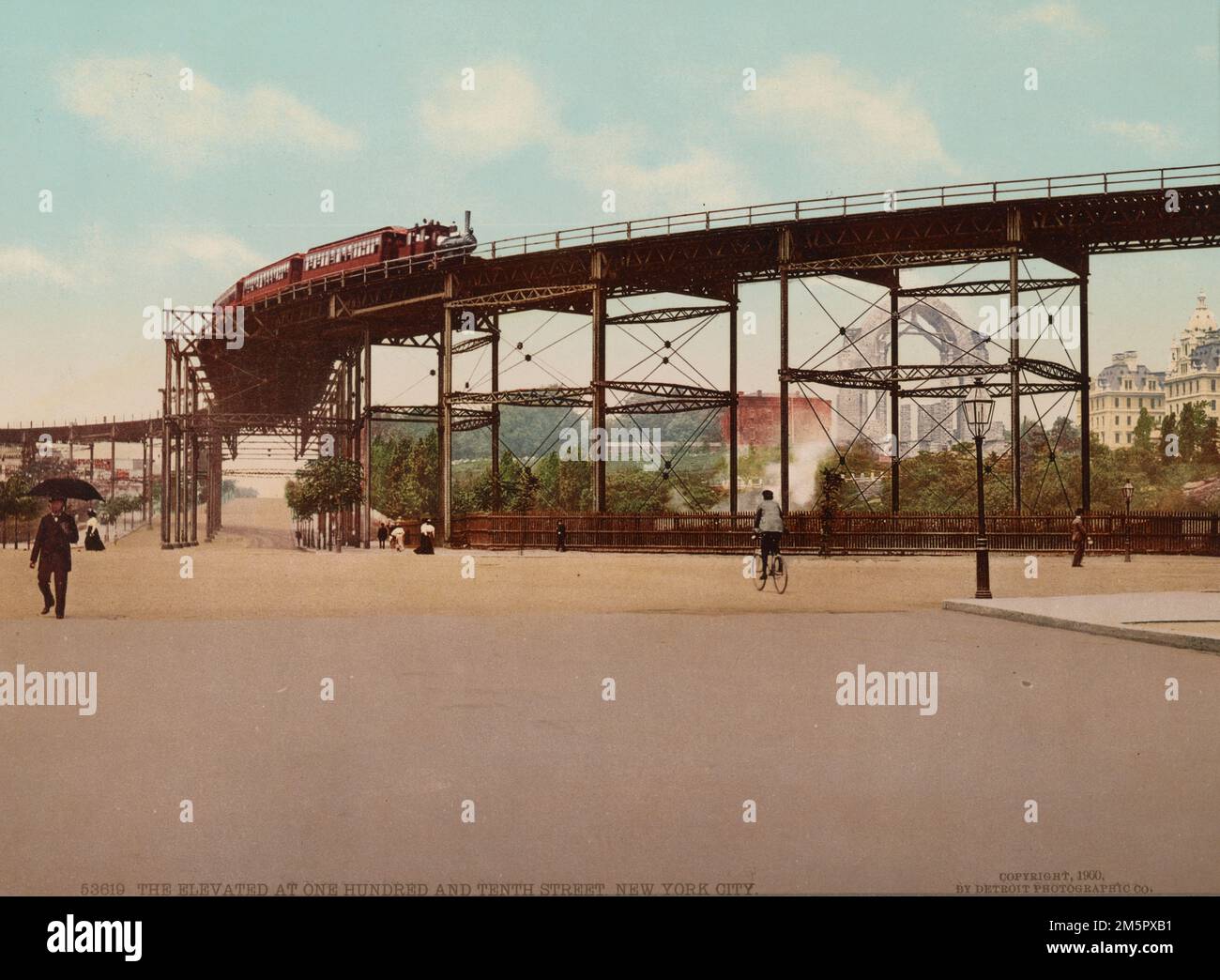The Elevated at One Hundred and Tenth Street, New York City, USA ...