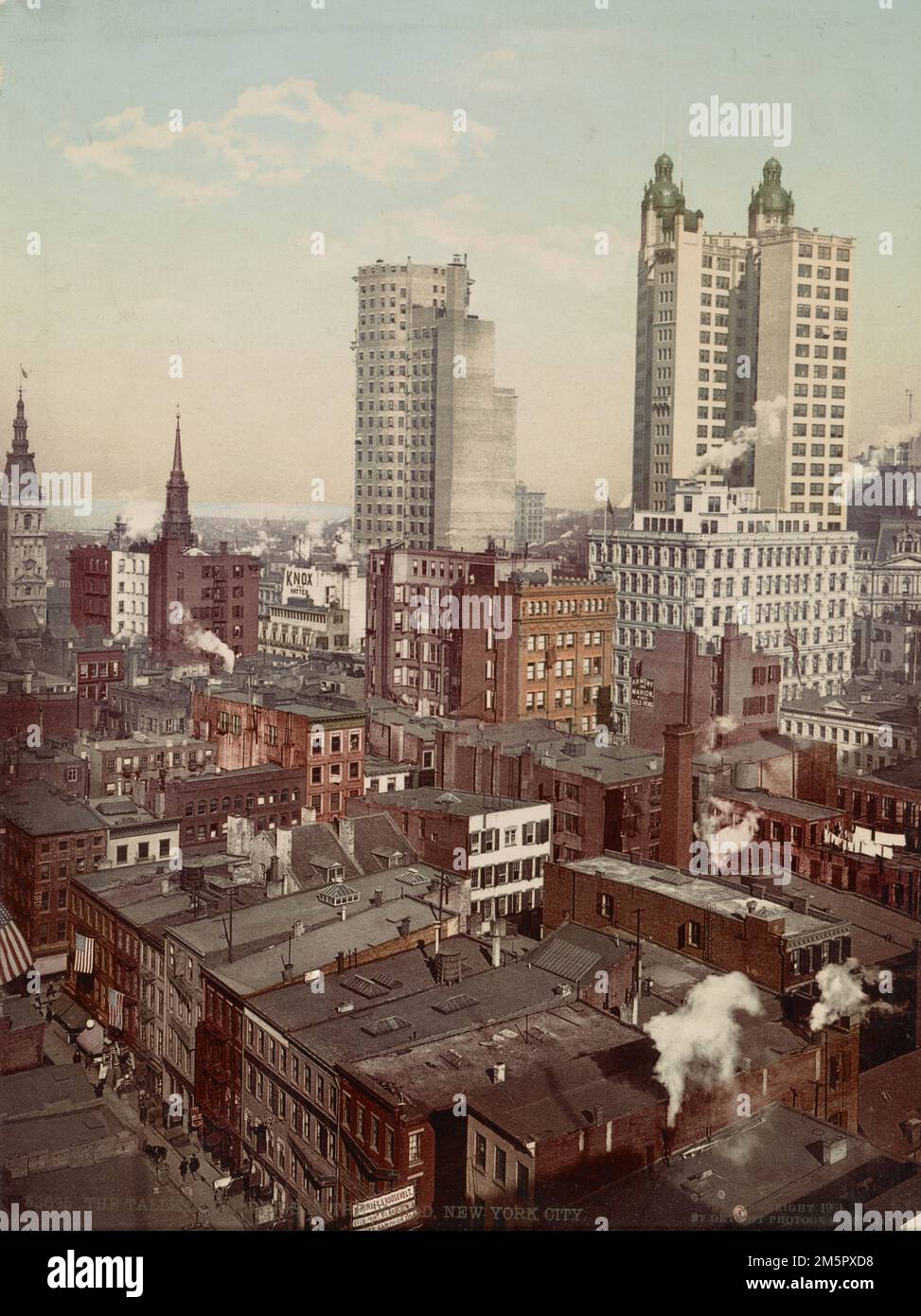 The Tallest buildings in the world, New York City, USA 1901 - Detroit Publishing Co - Photochrom ...