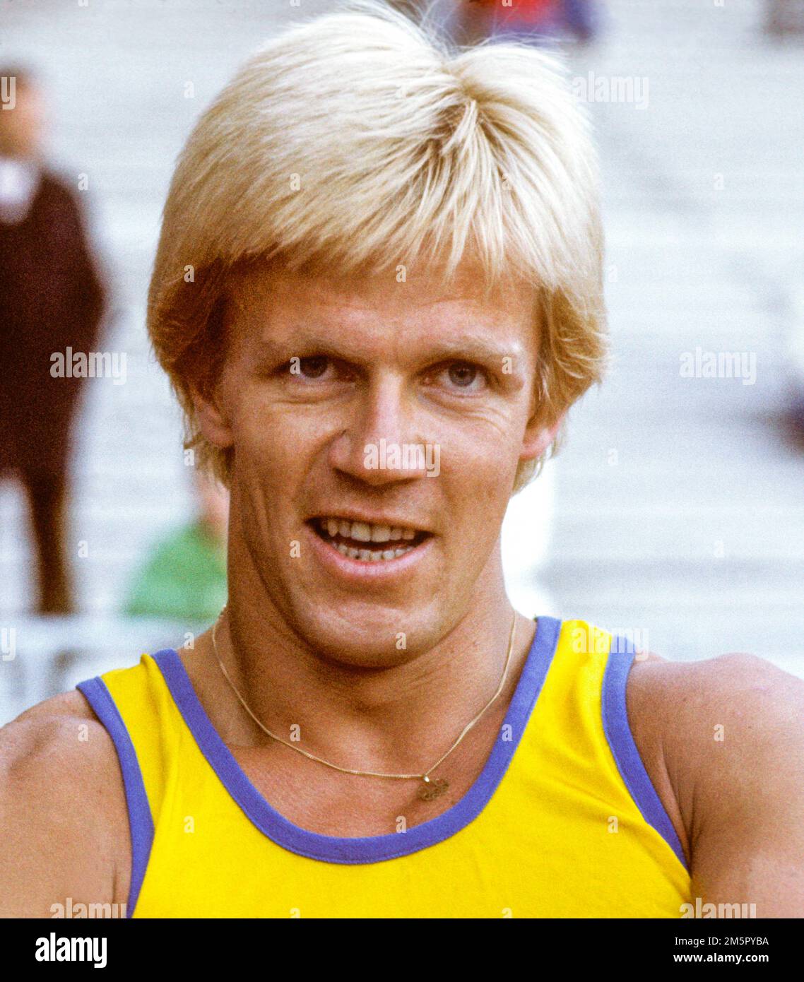 CHRISTER GARPENBORG Swedish former sprinter and relay athlete Stock ...