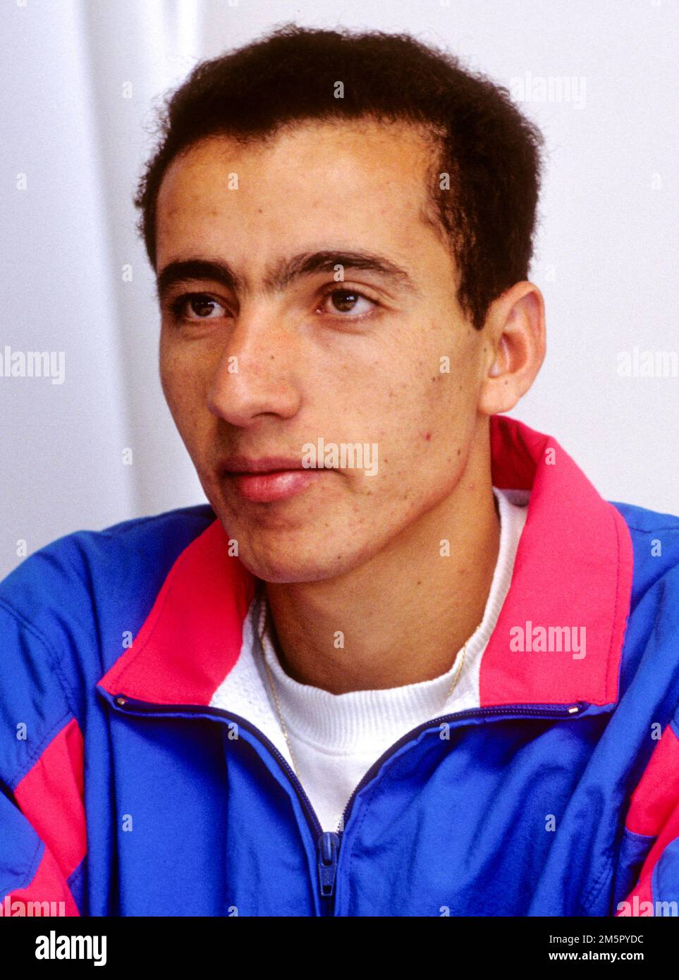 NOUREDDINE MORCELI former Algerian middle distance runner Olympic gold medalist and three times ...