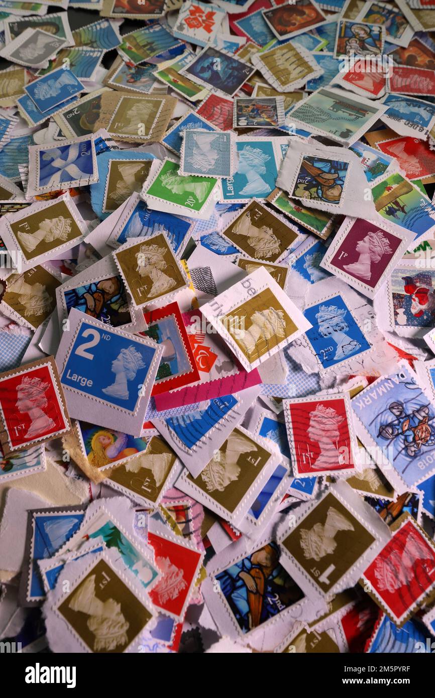 Used UK franked postage stamps being collectd for a charity ...