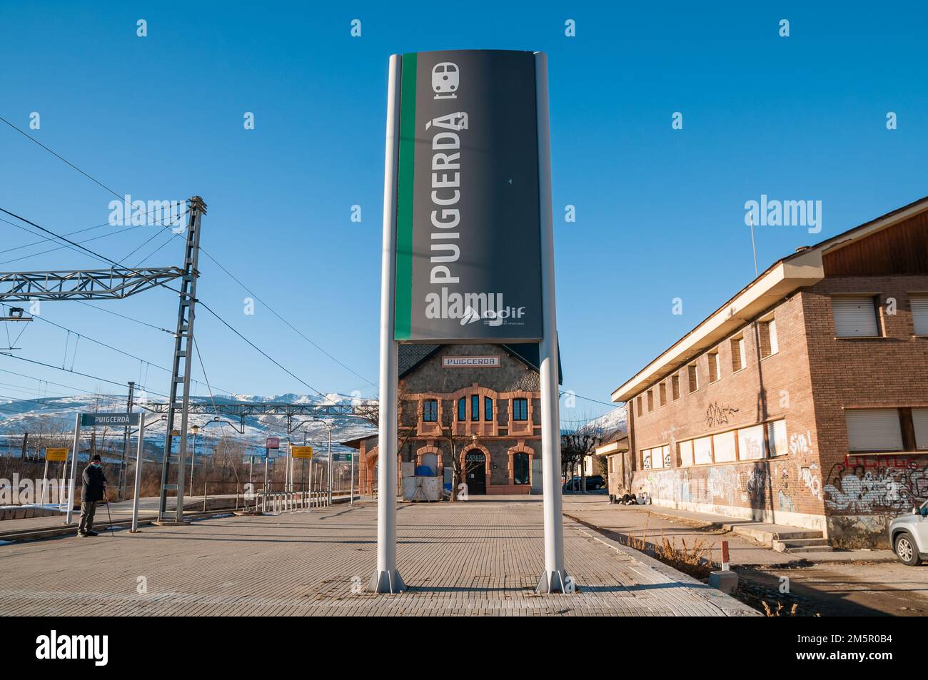 Train station, It is a large structure with two heights and an attic ...