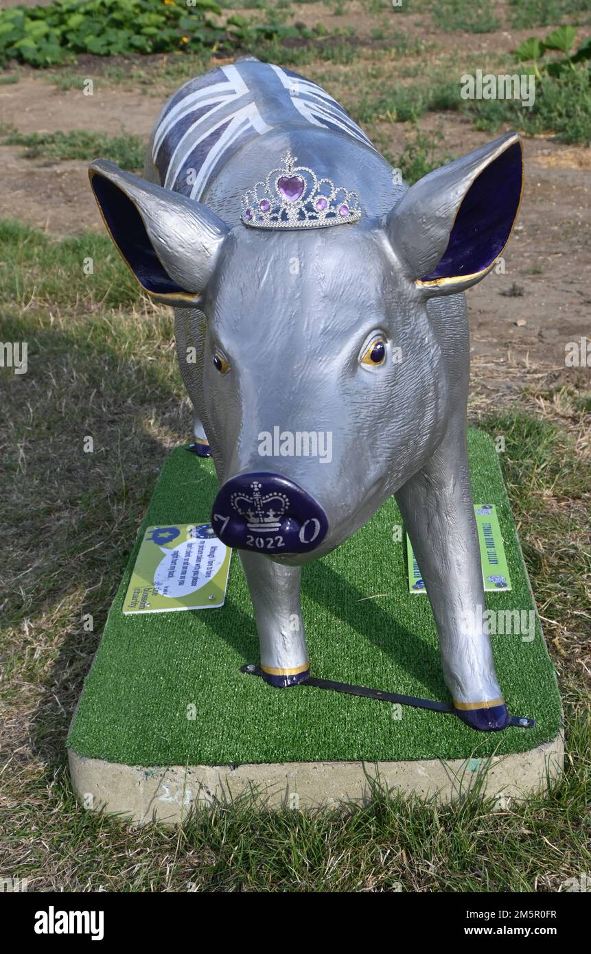 sculpture by david pringle for the blossom charity Stock Photo - Alamy