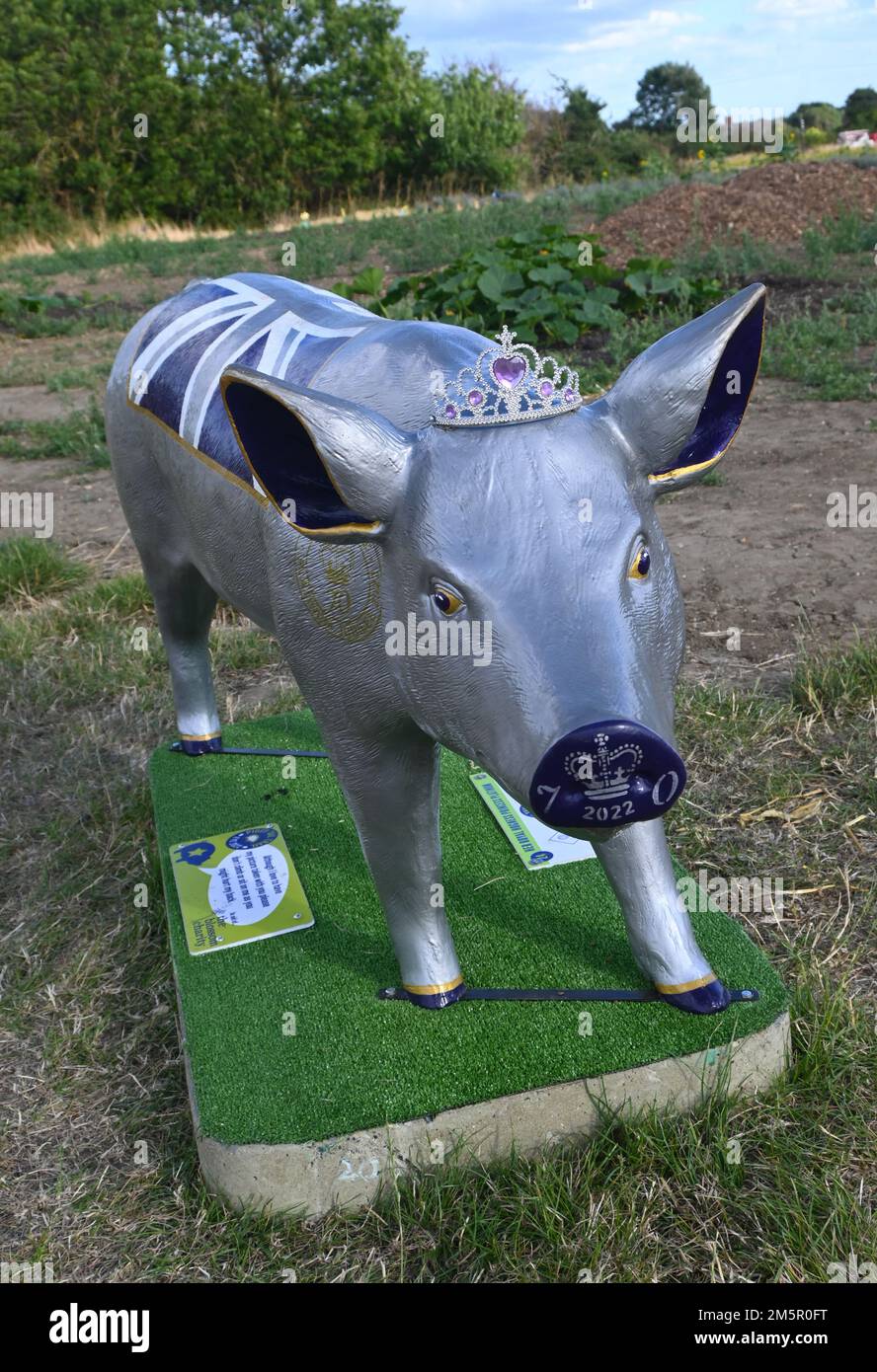 sculpture by david pringle for the blossom charity Stock Photo - Alamy
