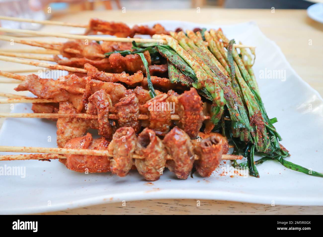 barbecued pork or grilled pork , grilled chitterlings or fried ...