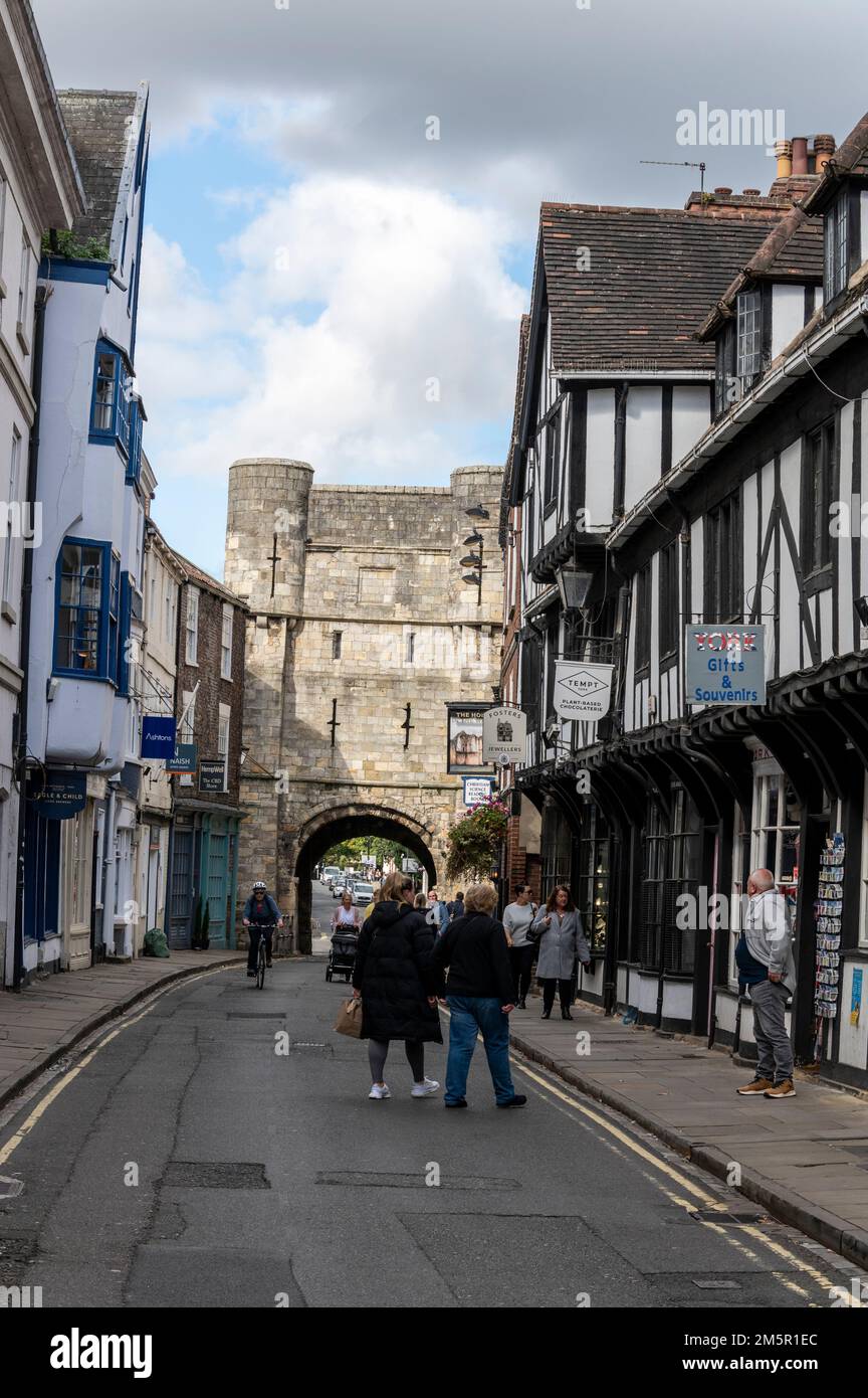 High Petergate (one of the medieval streets) York, England A number of ...
