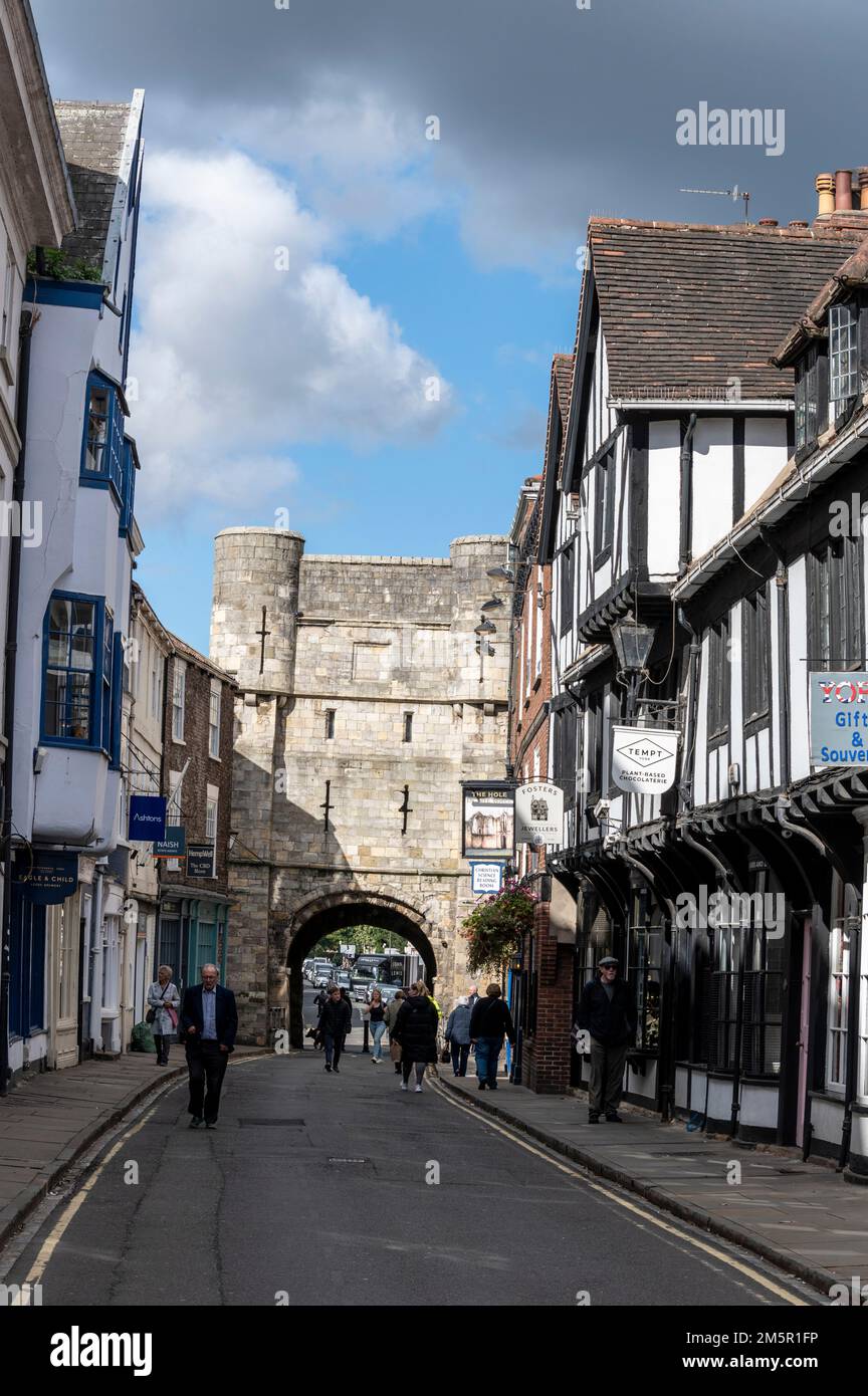 High Petergate (one of the medieval streets) York, England A number of ...