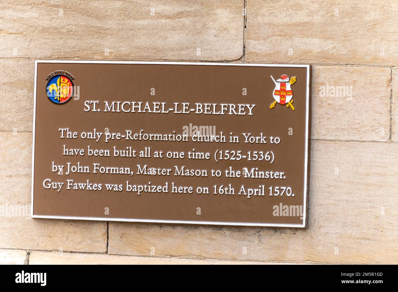 St. Michael-Le-Belfrey is the only pre-Reformation church in the city ...