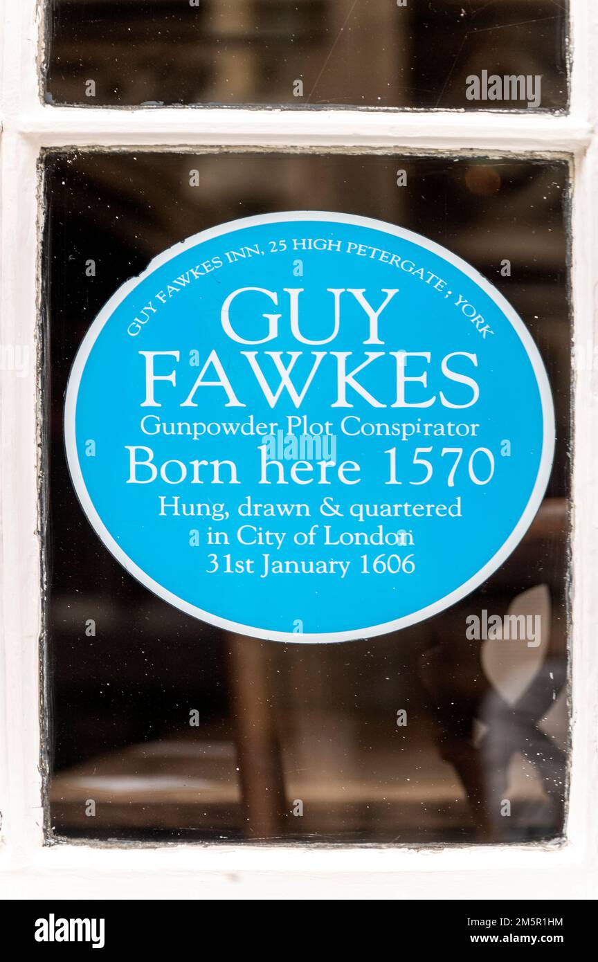 A window sticker of one of England’s famous terrorist plotters, Guy ...