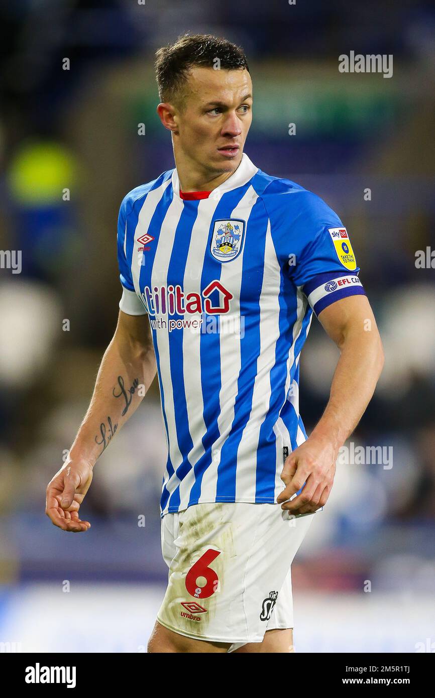 Huddersfield Town's Jonathan Hogg uring the Sky Bet Championship match ...